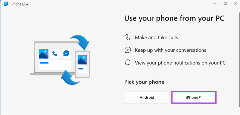 4 Ways to Fix Phone Link App Not Working With iPhone - Guiding Tech