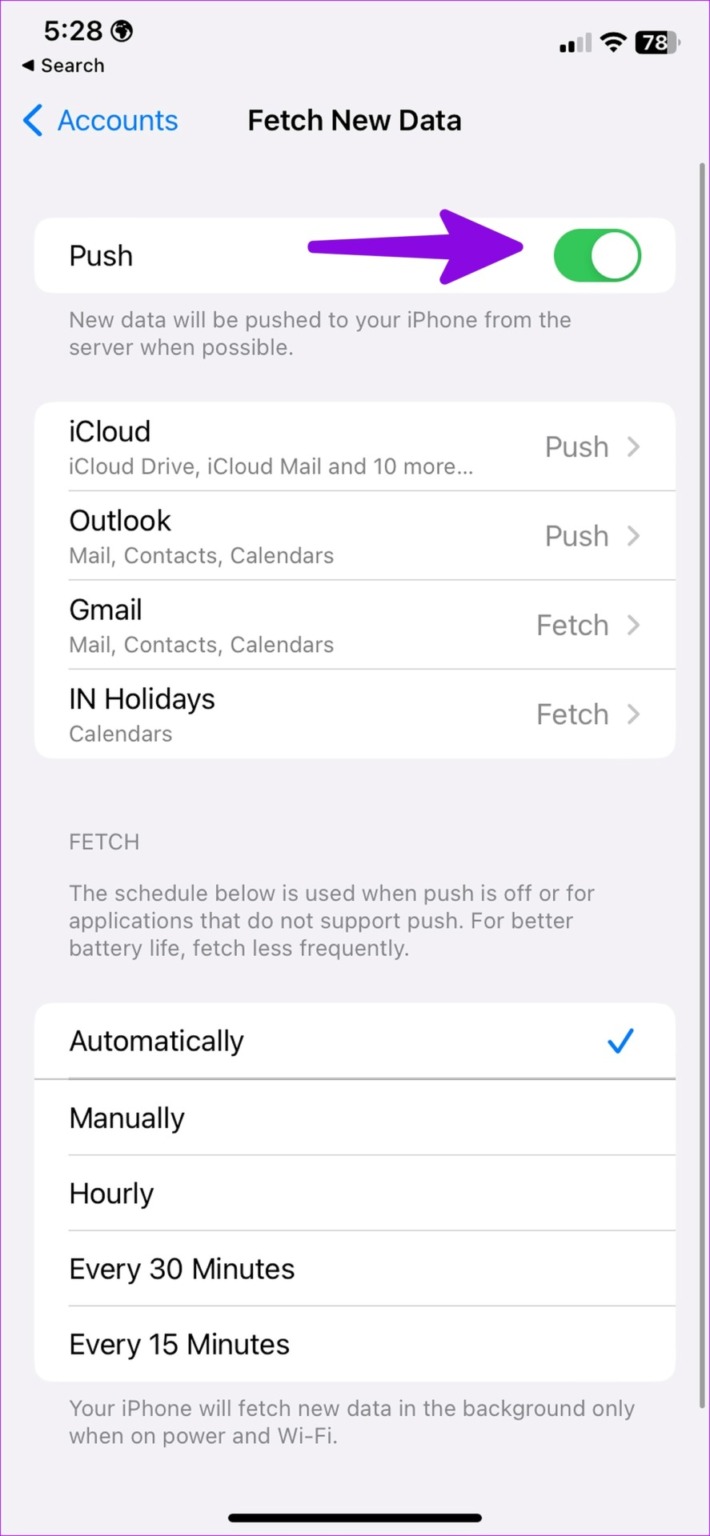 4 Ways to Fix iPhone Not Receiving Emails - Guiding Tech