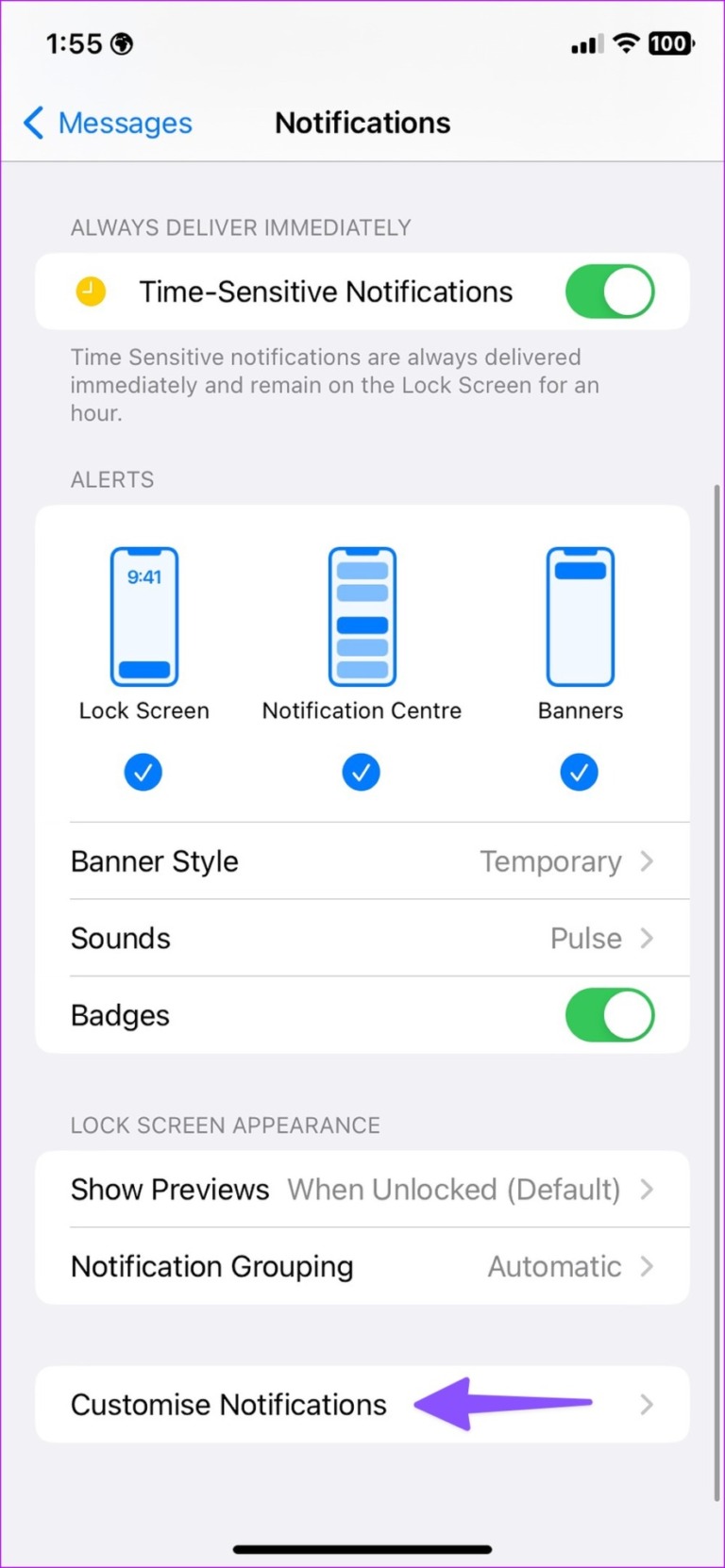10 Best Fixes for iPhone Not Receiving Text Notifications - Guiding Tech