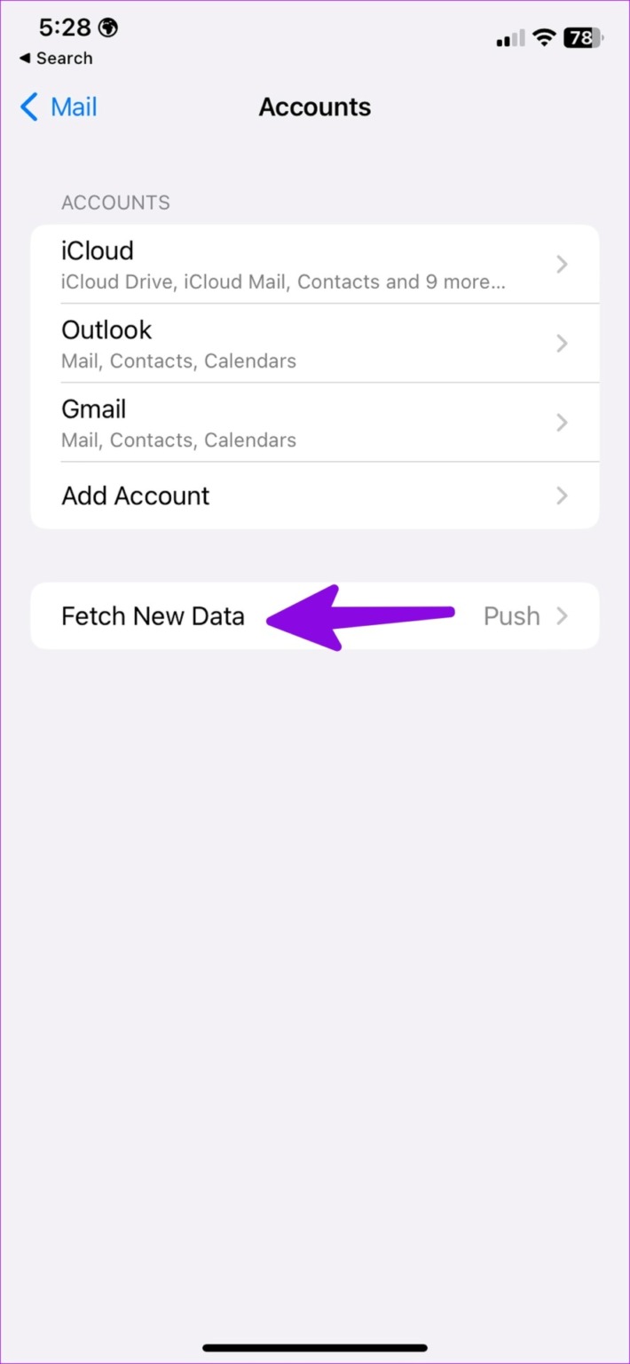 4 Ways to Fix iPhone Not Receiving Emails - Guiding Tech