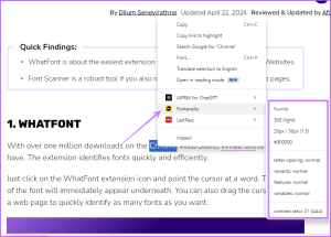 4 Best Chrome Extensions to Identify Fonts on Web Pages - Guiding Tech