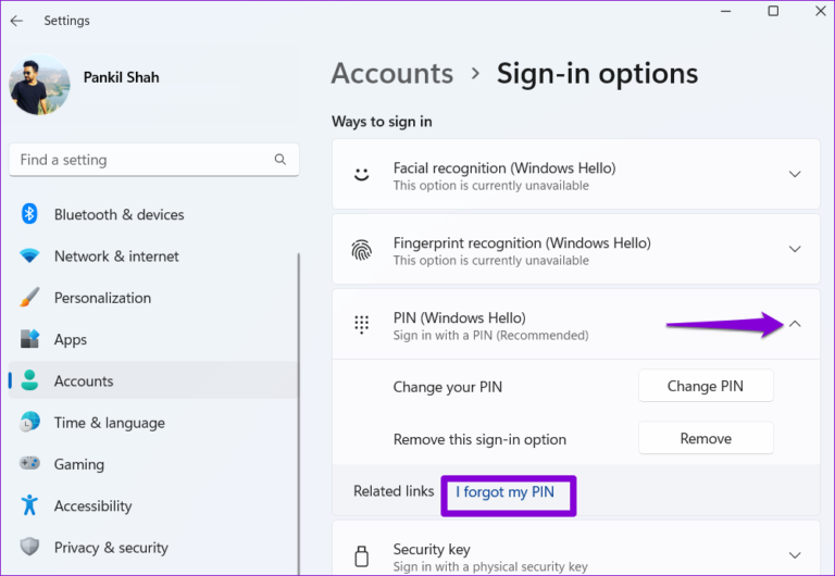 6 Ways to Fix Unable to Change Sign-in PIN on Windows - Guiding Tech