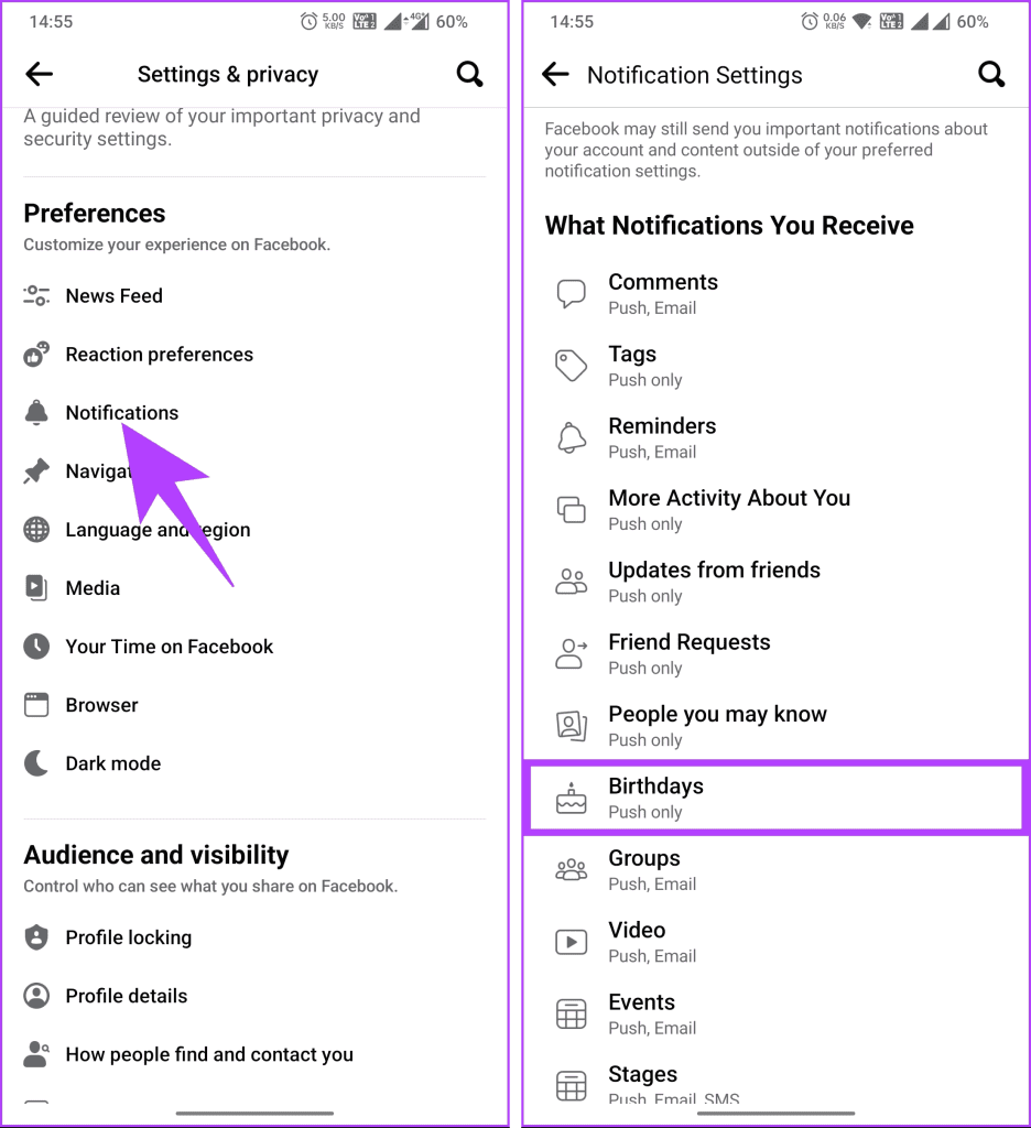 How to Get Facebook Birthday Notifications on Desktop and Mobile ...