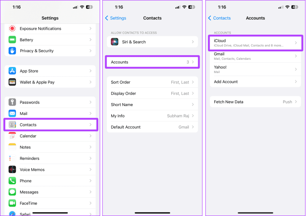 5 Ways to Restore Deleted Contacts on iPhone - Guiding Tech