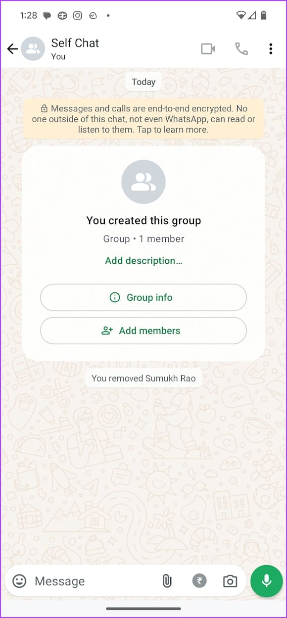 3 Ways to Create a WhatsApp Group or a Chat With Yourself - Guiding Tech