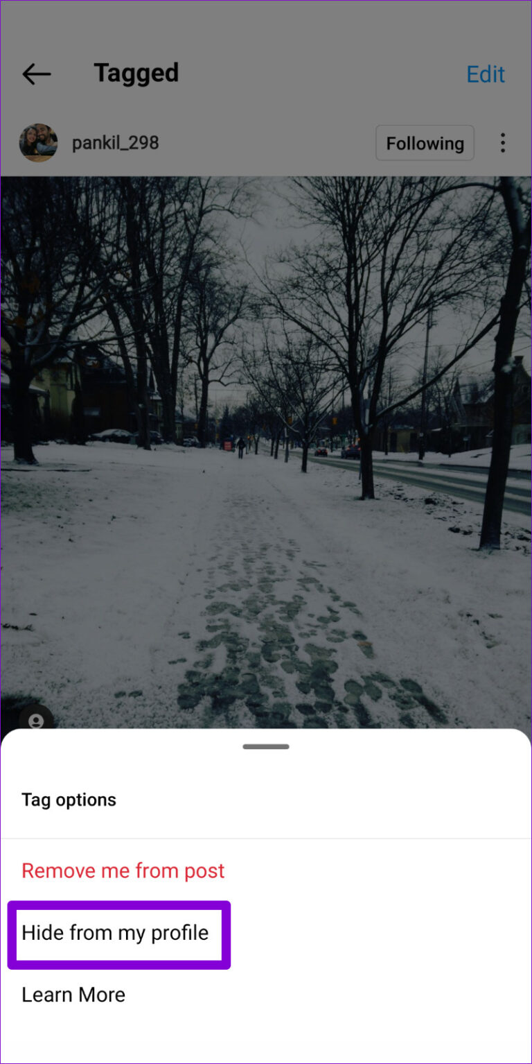 How to Hide or Unhide Tagged Photos From Your Instagram Profile ...