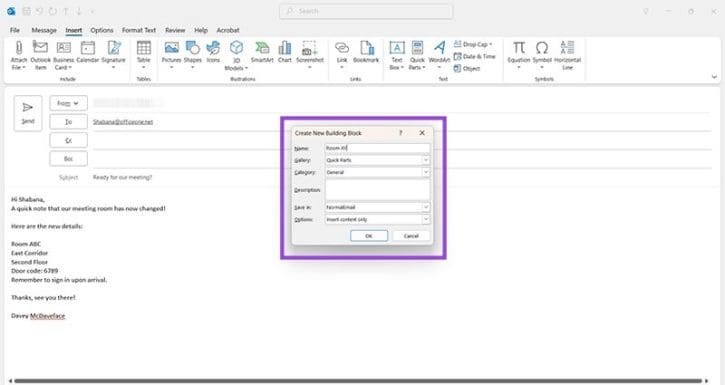 How to Add Quick Parts in Outlook - Guiding Tech