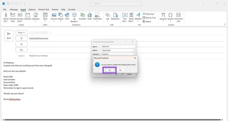 How to Add Quick Parts in Outlook - Guiding Tech
