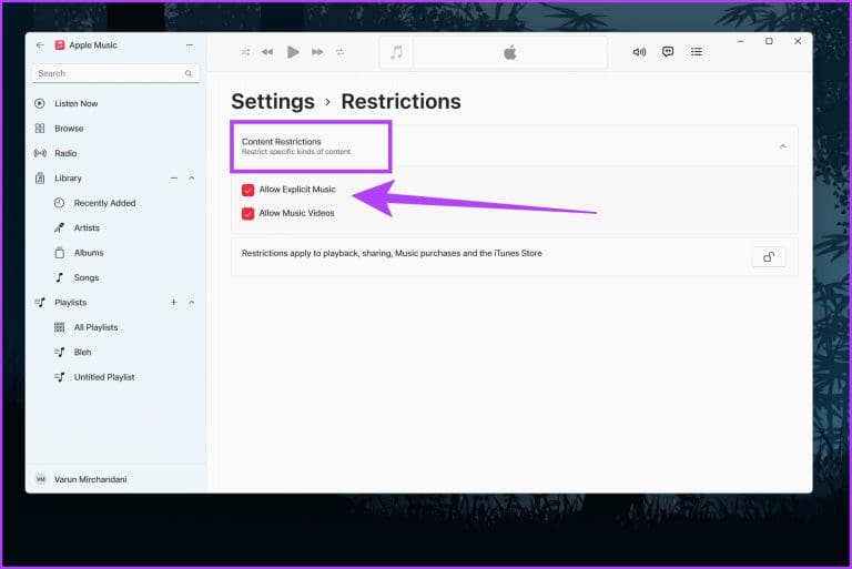 How to Allow or Turn off Explicit Content on Apple Music - Guiding Tech