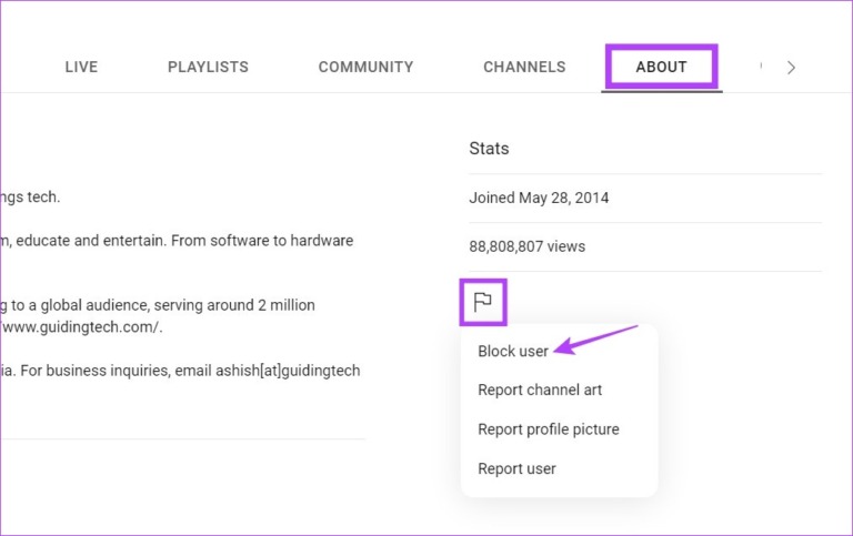 2 Ways to Block YouTube Channels on Desktop and Mobile - Guiding Tech