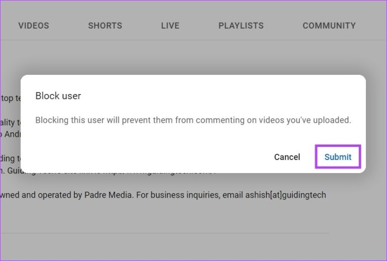 2 Ways to Block YouTube Channels on Desktop and Mobile - Guiding Tech