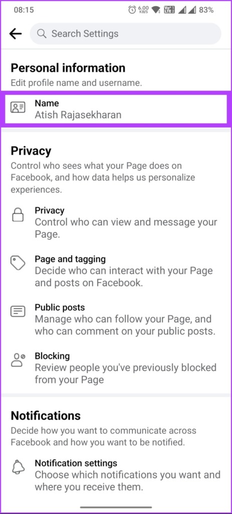 How to Change Your Name and Username on Facebook - Guiding Tech