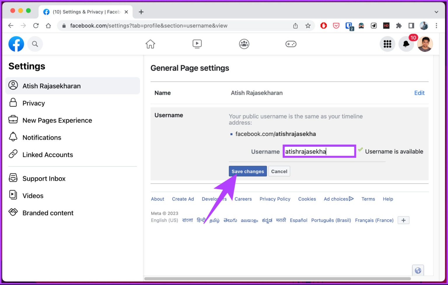 How to Change Your Name and Username on Facebook - Guiding Tech