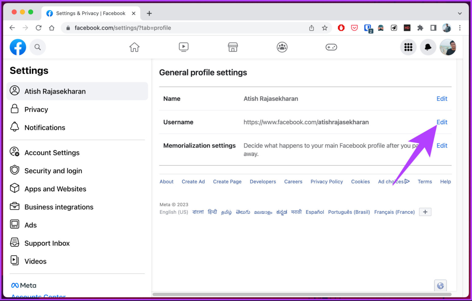 How to Change Your Name and Username on Facebook - Guiding Tech