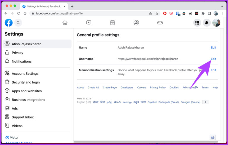 How to Change Your Name and Username on Facebook - Guiding Tech