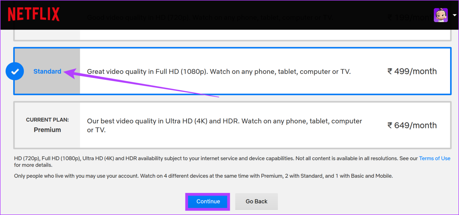How to Change or Cancel Netflix Plan on Any Device - Guiding Tech