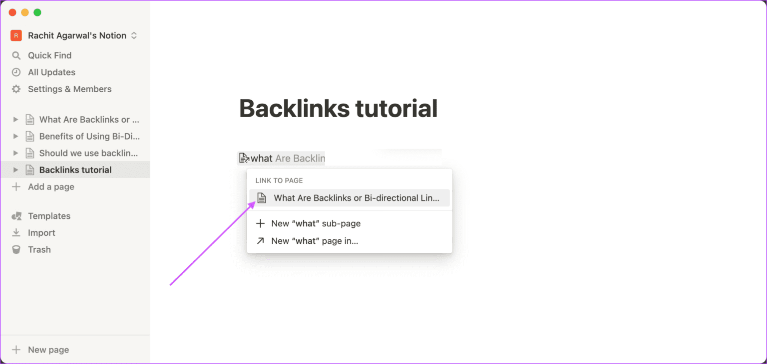 How to Create or Remove Backlinks in Notion - Guiding Tech