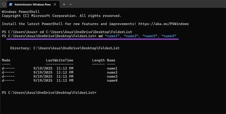 How to Create Multiple Folders in Windows From a List of Names ...