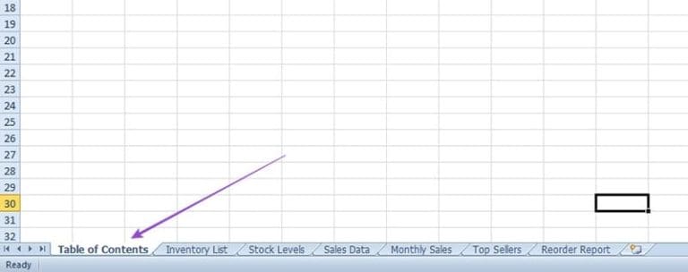 How to Create a Dynamic Table of Contents in Excel - Guiding Tech