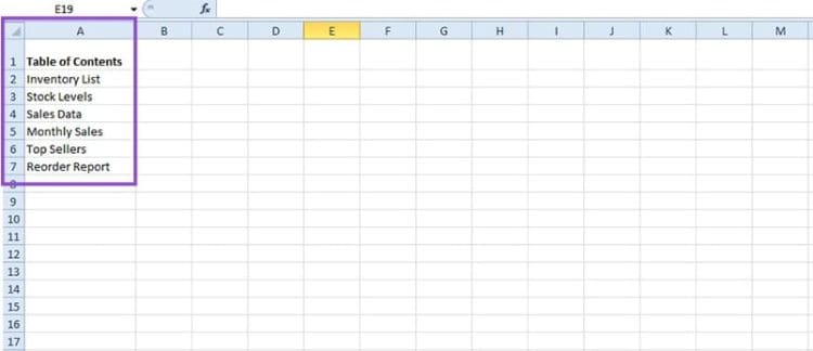How to Create a Dynamic Table of Contents in Excel - Guiding Tech