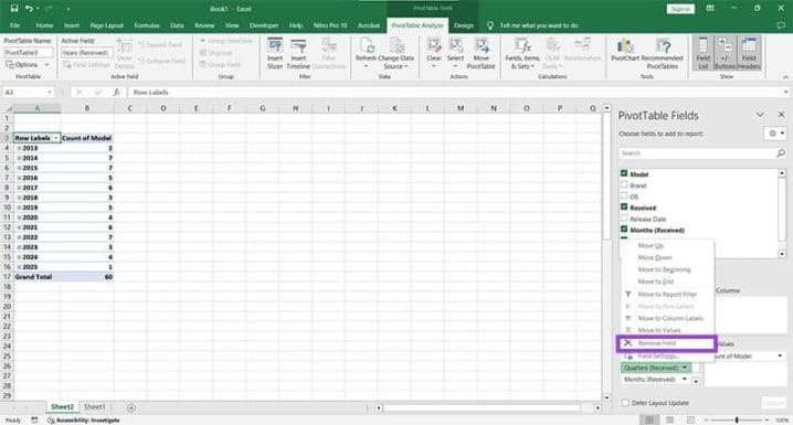 How to Create a Timeline Filter in Excel - Guiding Tech