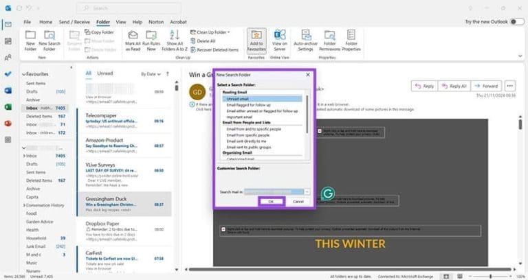 How to Create an Outlook Search Folder - Guiding Tech
