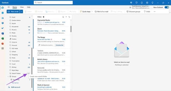 How to Create an Outlook Search Folder - Guiding Tech
