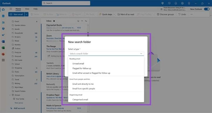 How to Create an Outlook Search Folder - Guiding Tech