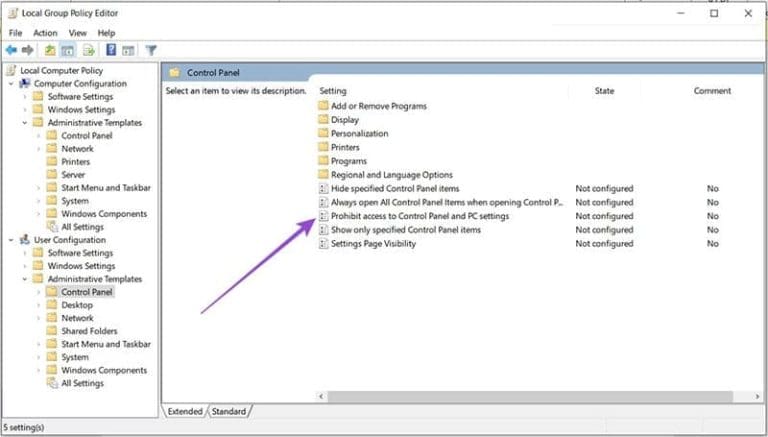 How to Disable Access to Settings in Windows - Guiding Tech