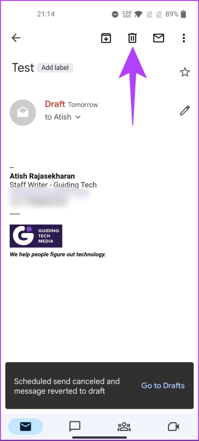 How to Edit or Cancel a Scheduled Email in Gmail - Guiding Tech