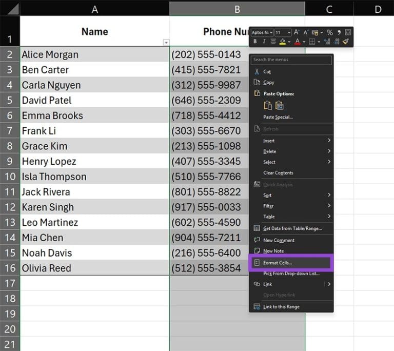 How to Format Phone Numbers in Excel - Guiding Tech