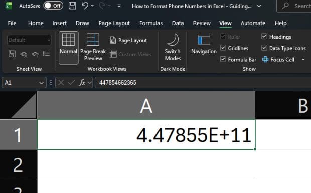 How to Format Phone Numbers in Excel - Guiding Tech