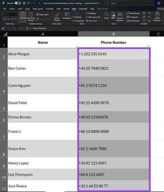 How to Format Phone Numbers in Excel - Guiding Tech