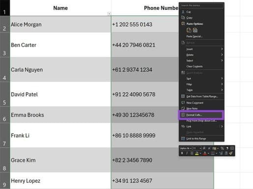 How to Format Phone Numbers in Excel - Guiding Tech