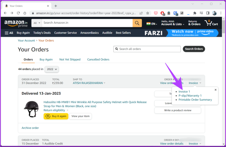 How to Get and Print a Receipt From Amazon: 3 Best Ways - Guiding Tech