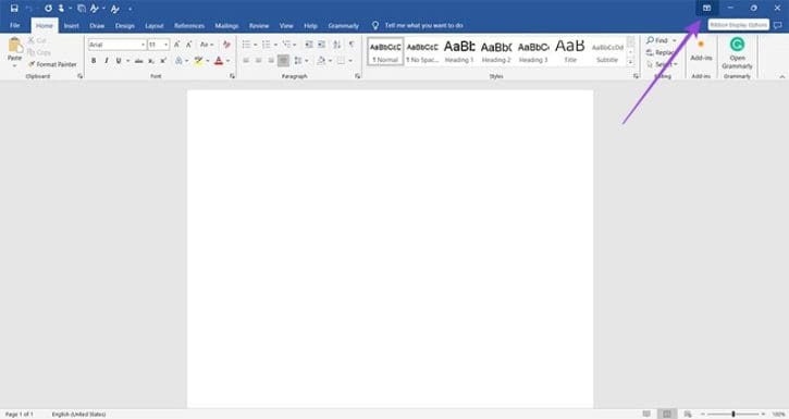 How to Hide and Restore the Microsoft Word Ribbon - Guiding Tech