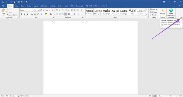 How to Hide and Restore the Microsoft Word Ribbon - Guiding Tech