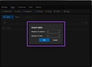 How to Insert a Table in Outlook Email - Guiding Tech