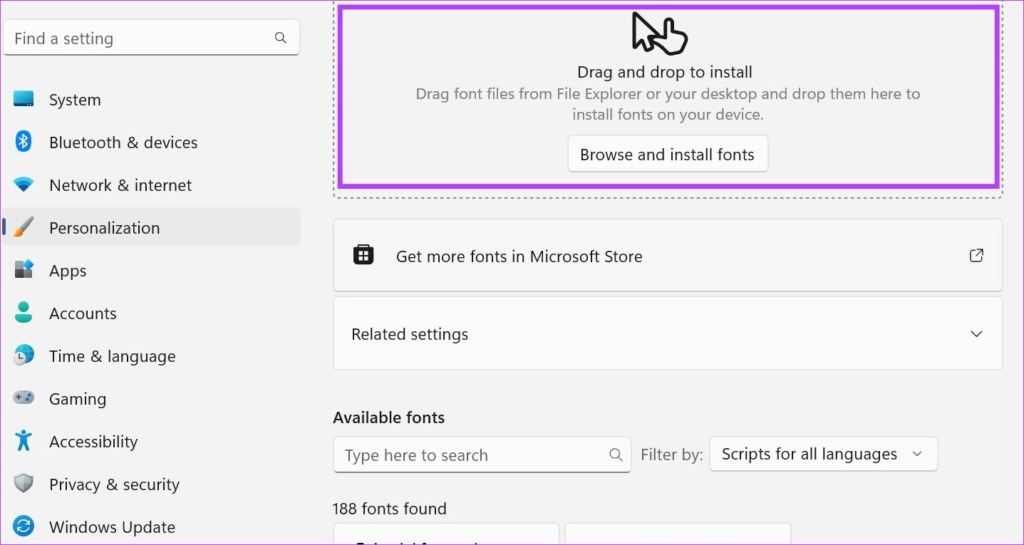 2 Easy Ways to Install Fonts in Windows 11 - Guiding Tech
