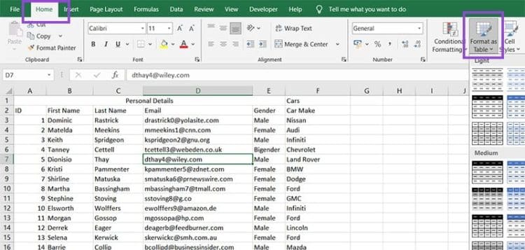 How to Make Excel Tables With Multiple Header Rows Easier to Use ...