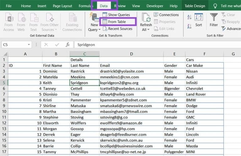 How to Make Excel Tables With Multiple Header Rows Easier to Use ...