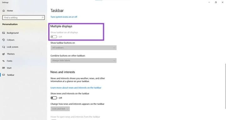 How to Move the Taskbar to a Different Monitor - Guiding Tech