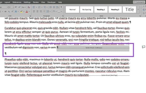 How to Remove a Section Break in MS Word - Guiding Tech