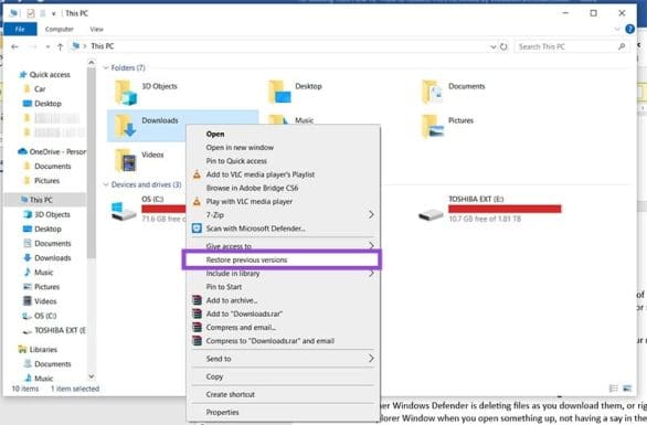 How to Restore Files Removed by Windows Defender - Guiding Tech