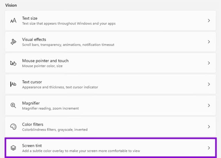 How to Use New Windows 11 Screen Tint Feature - Guiding Tech