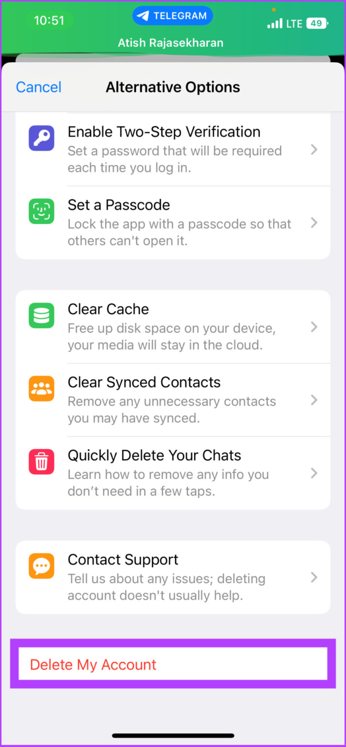 How to Delete Telegram Account: 2 Quick Ways - Guiding Tech