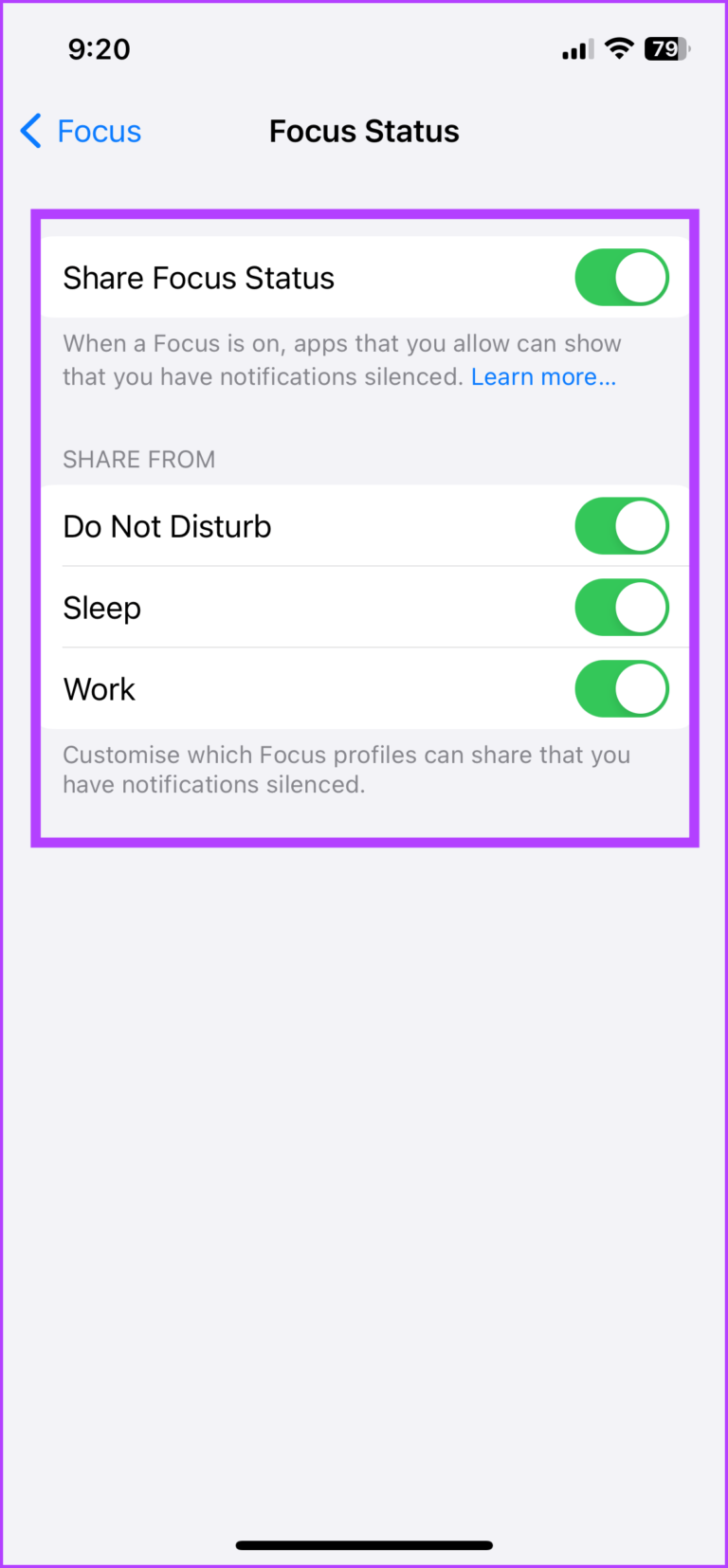 What Is Share Focus Status on iPhone and How to Use It - Guiding Tech