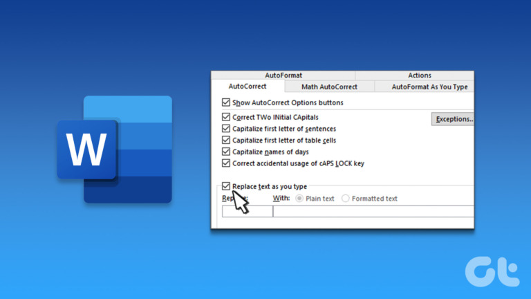 How to Edit AutoCorrect Settings in Microsoft Word - Guiding Tech