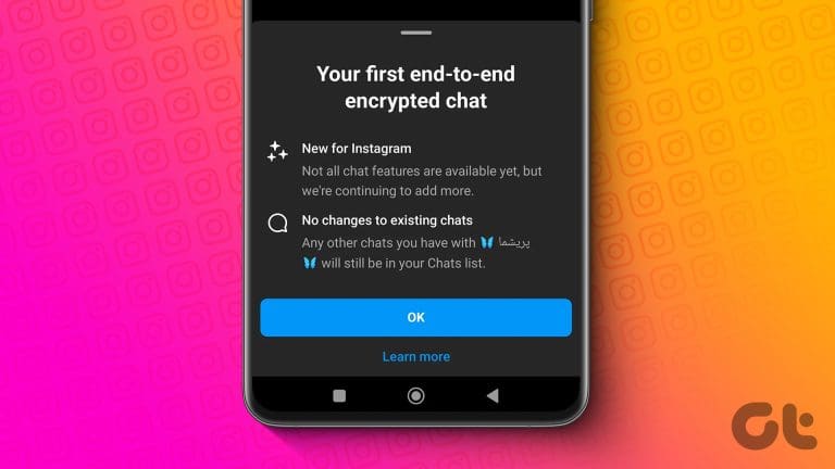How to Enable End-To-End Encryption for Instagram Chats - Guiding Tech