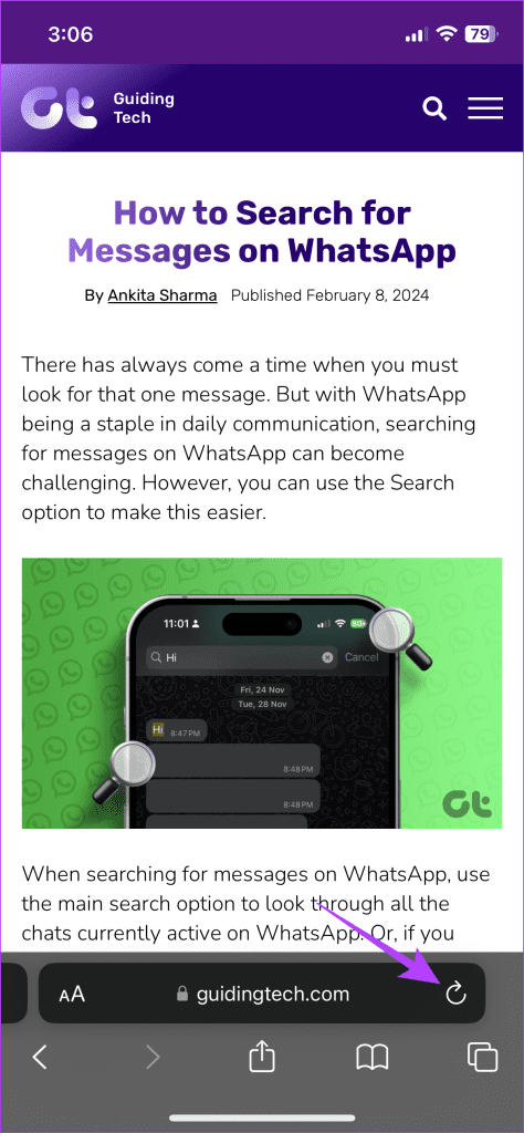 4 Ways to Refresh Webpages in Safari on iPhone, iPad, and Mac - Guiding Tech